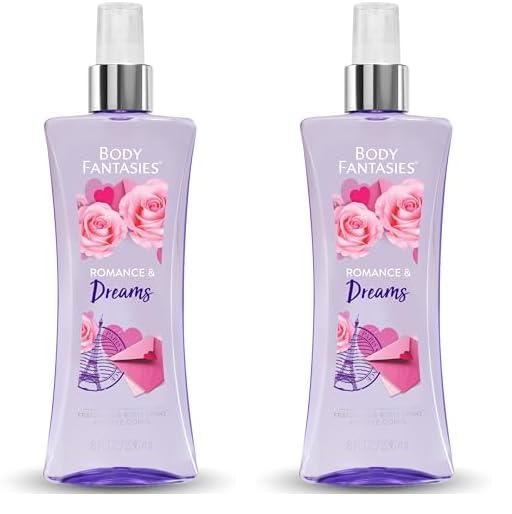 BODY FANTASIES SIGNATURE Fragrance Body Spray, Romance and Dreams, 8 Fluid Ounce (Pack of 2)
