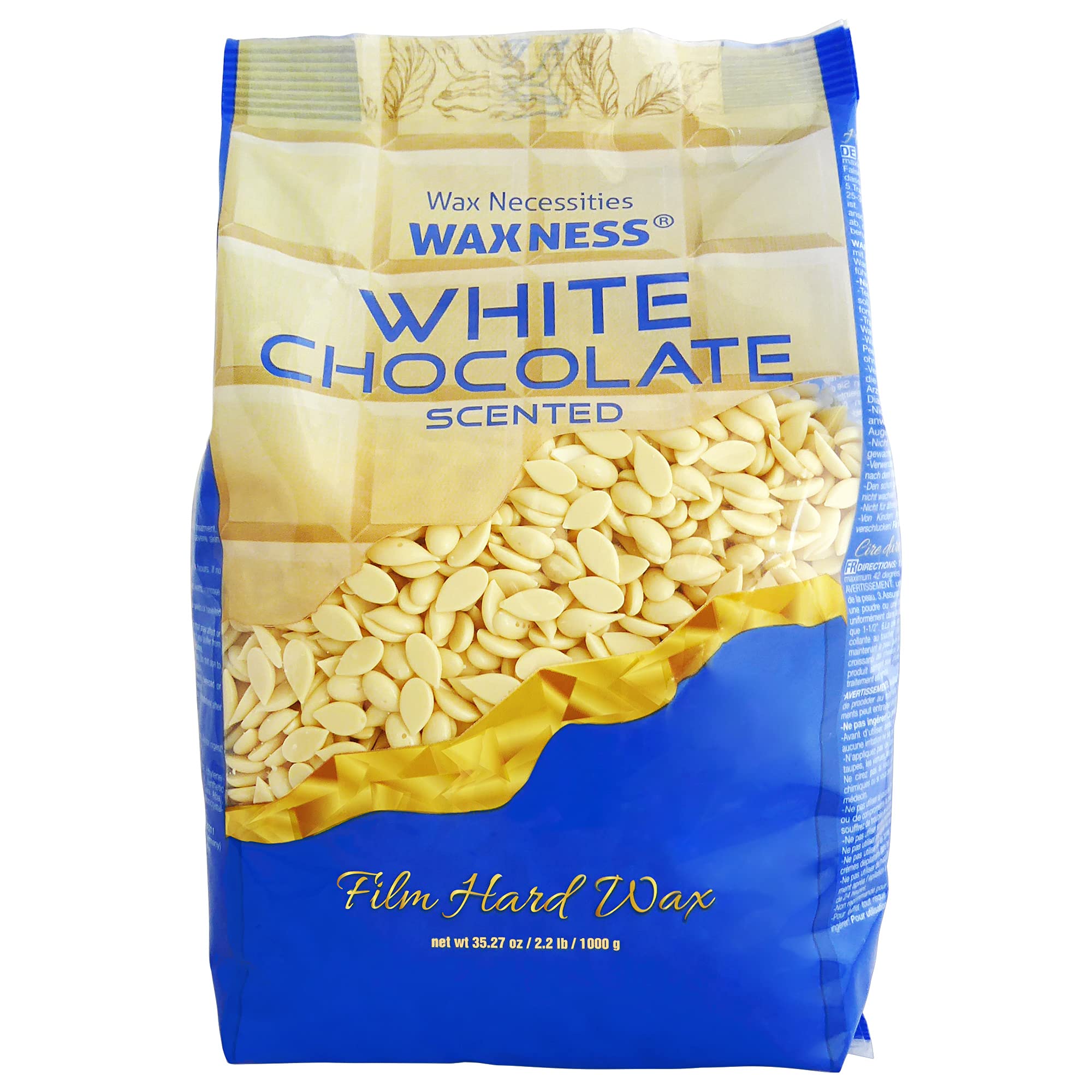 Wax Necessities Waxness Film Hard Wax White Chocolate Scented 2.2 Pounds