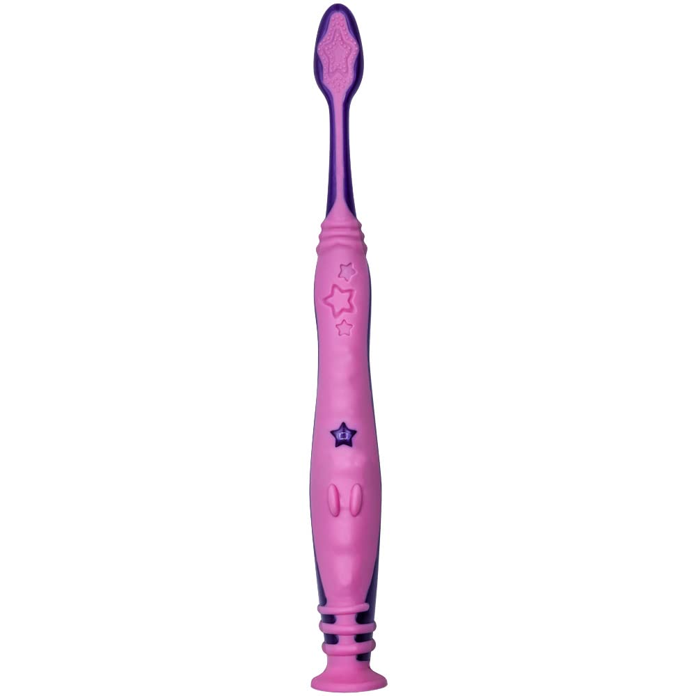 Colgate Kids Trolls Toothbrush with Suction Cup, Children Ages 5+ Extra Soft (Colors Vary) - Pack of 6