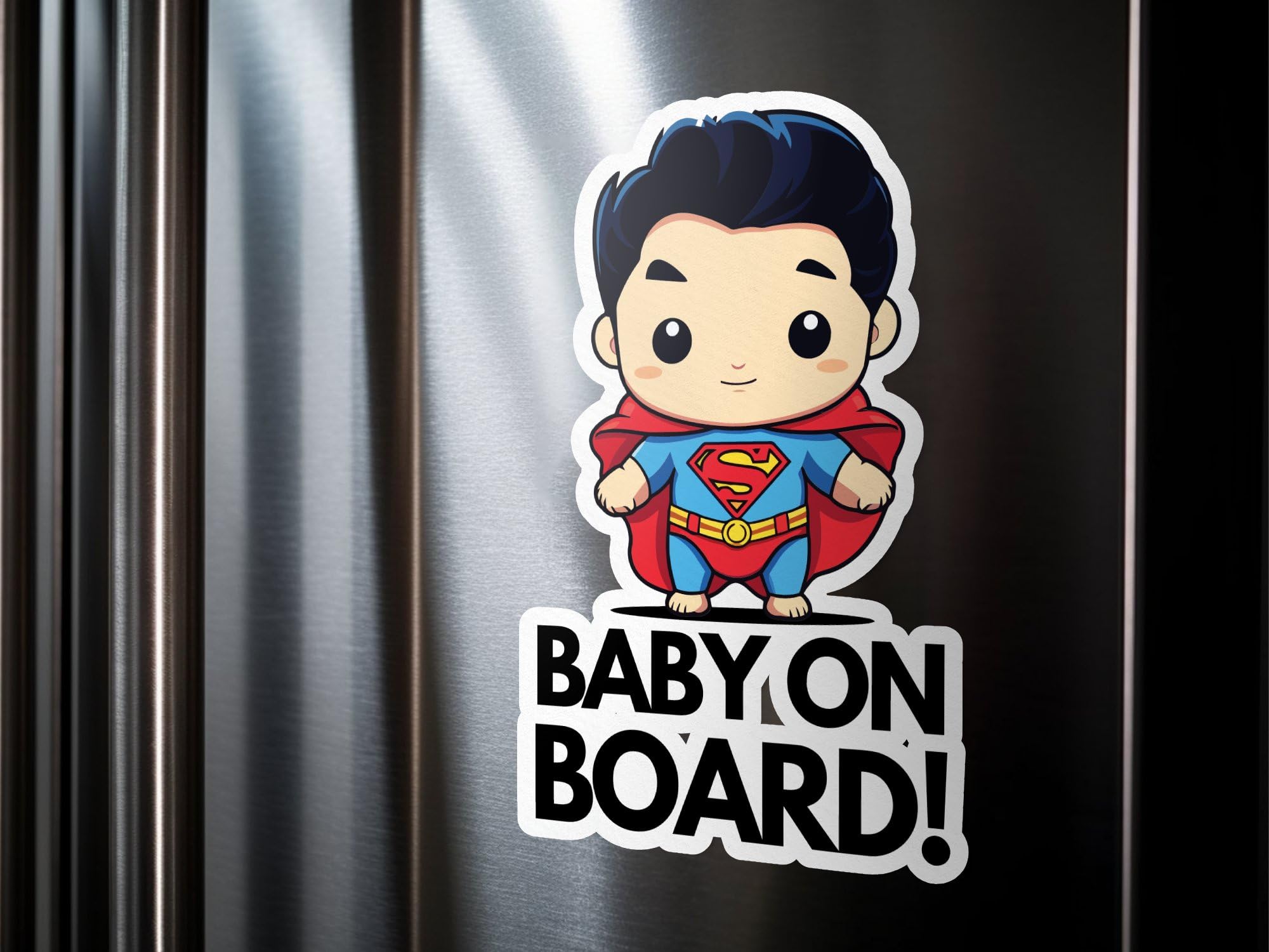 Stixorama - Cute Spider Baby on Board Sticker for Car Window or Bumper - Removable Baby on Board Sign - No Magnets, Suction Cups, or Paint (Spidermain)