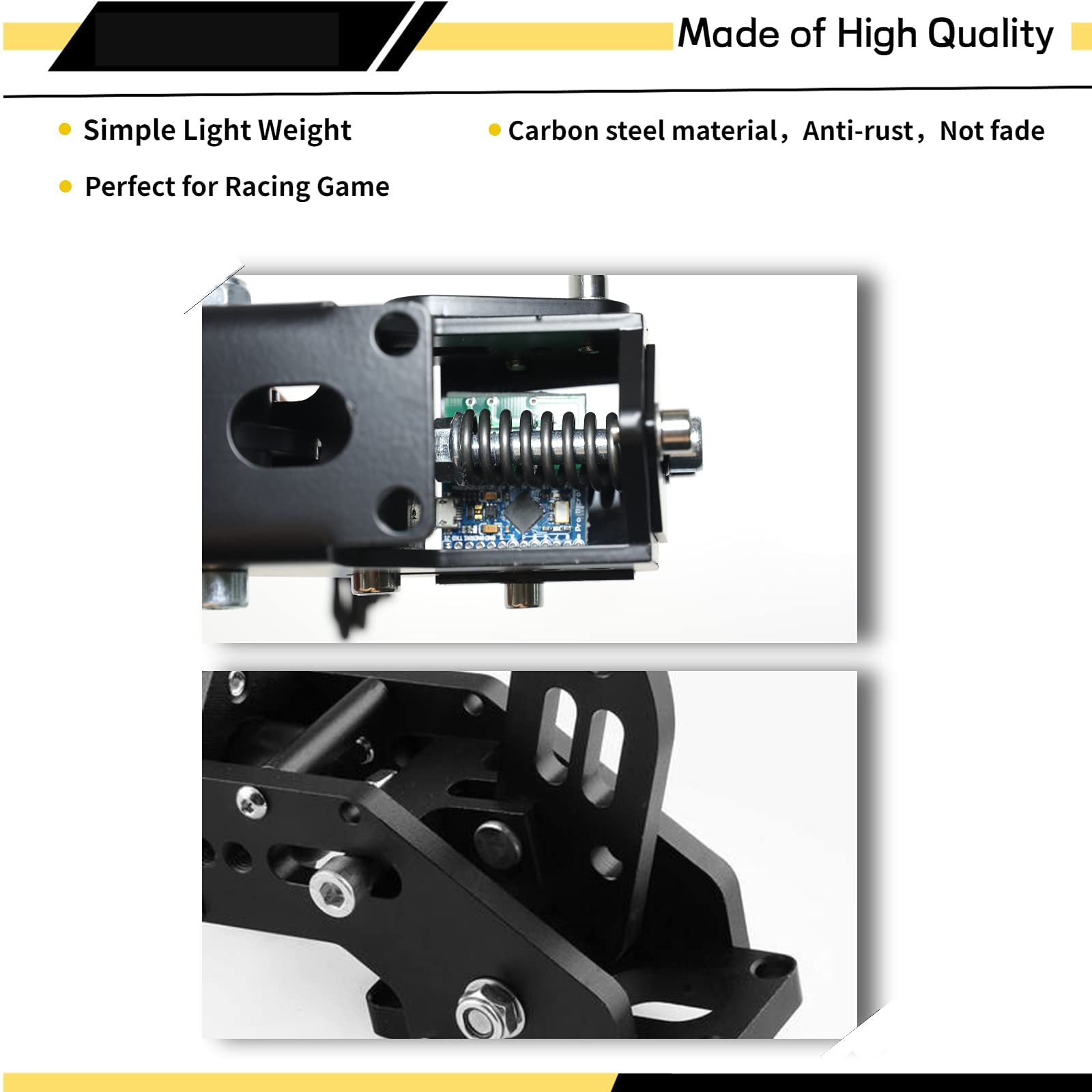 Marada Hand brake 14Bit USB Hall Sensor with Clamp,Only Supported PC Windows Systems(Black)