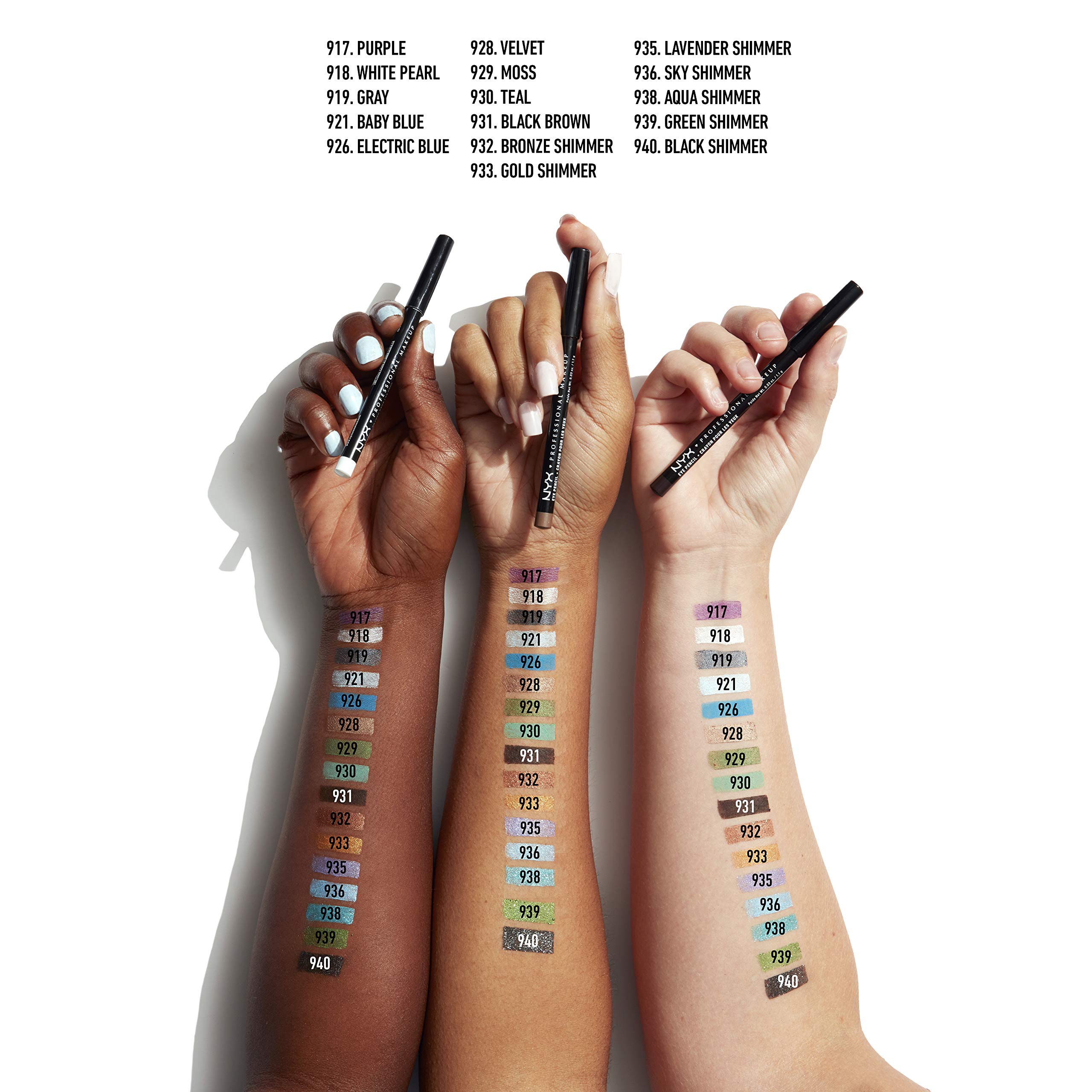 NYX PROFESSIONAL MAKEUP Slim Eye Pencil, Eyeliner Pencil - Charcoal