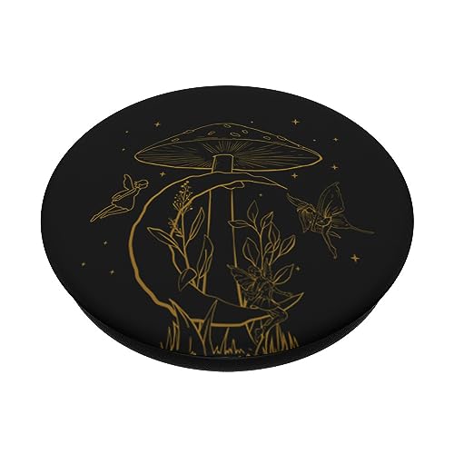 Fairycore Aesthetic Fairy Core Grunge Mushroom Moon Fairies PopSockets Standard PopGrip