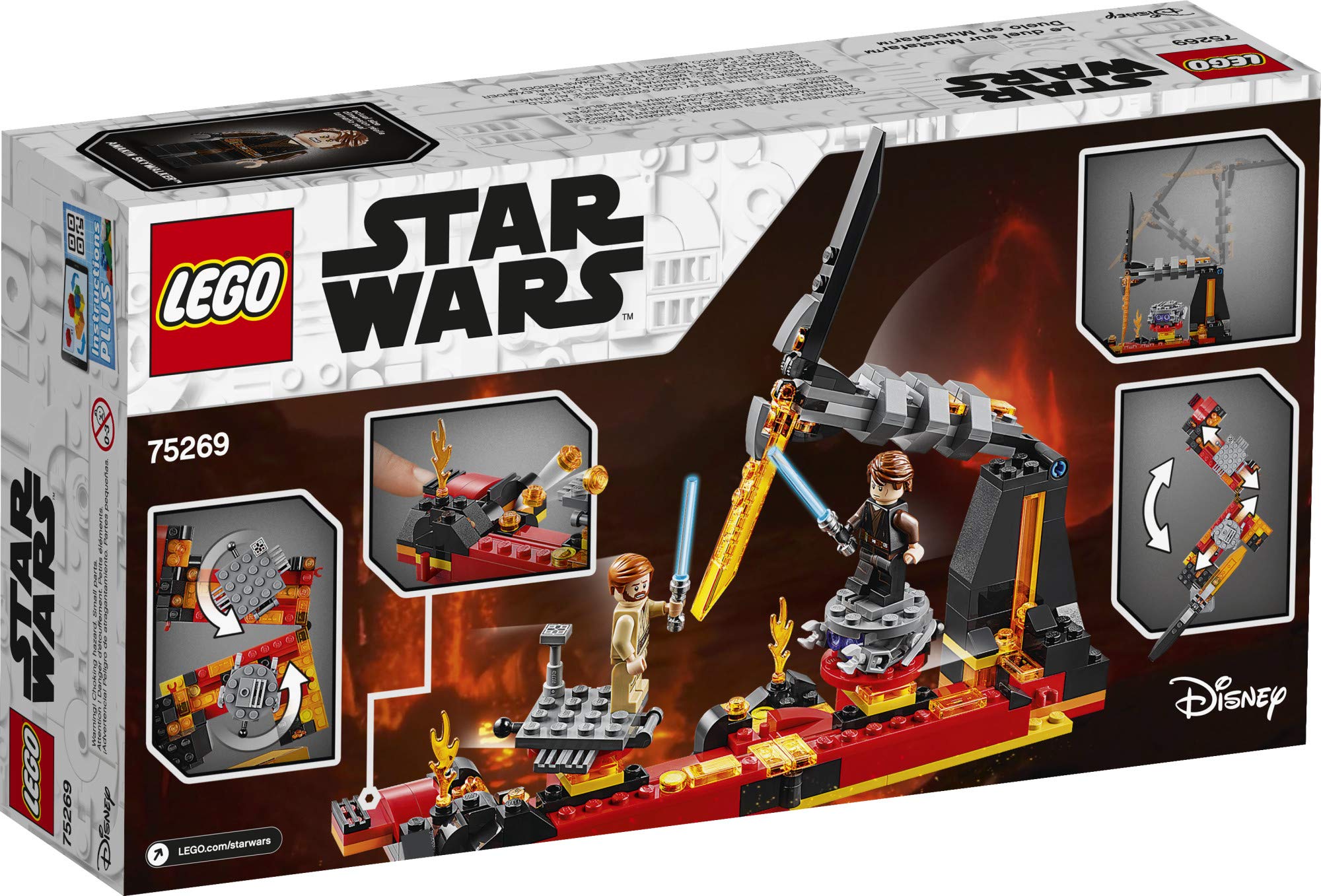LEGO Star Wars: Revenge of The Sith Duel on Mustafar 75269 Anakin Skywalker vs. OBI-Wan Kenobi Building Kit (208 Pieces)