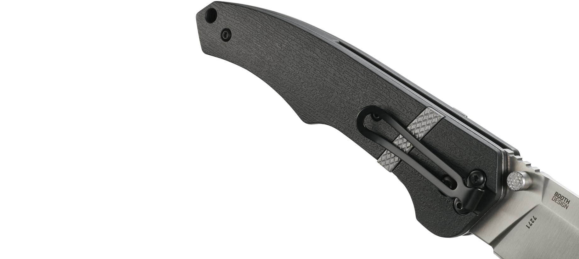 CRKT Ripsnort II EDC Folding Pocket Knife: Everyday Carry, Heavy Cleaver Style Blade, Thumb Stud Open, Liner Lock, Nylon Handle with Stainless Inlay, Deep Carry Pocket Clip 7270