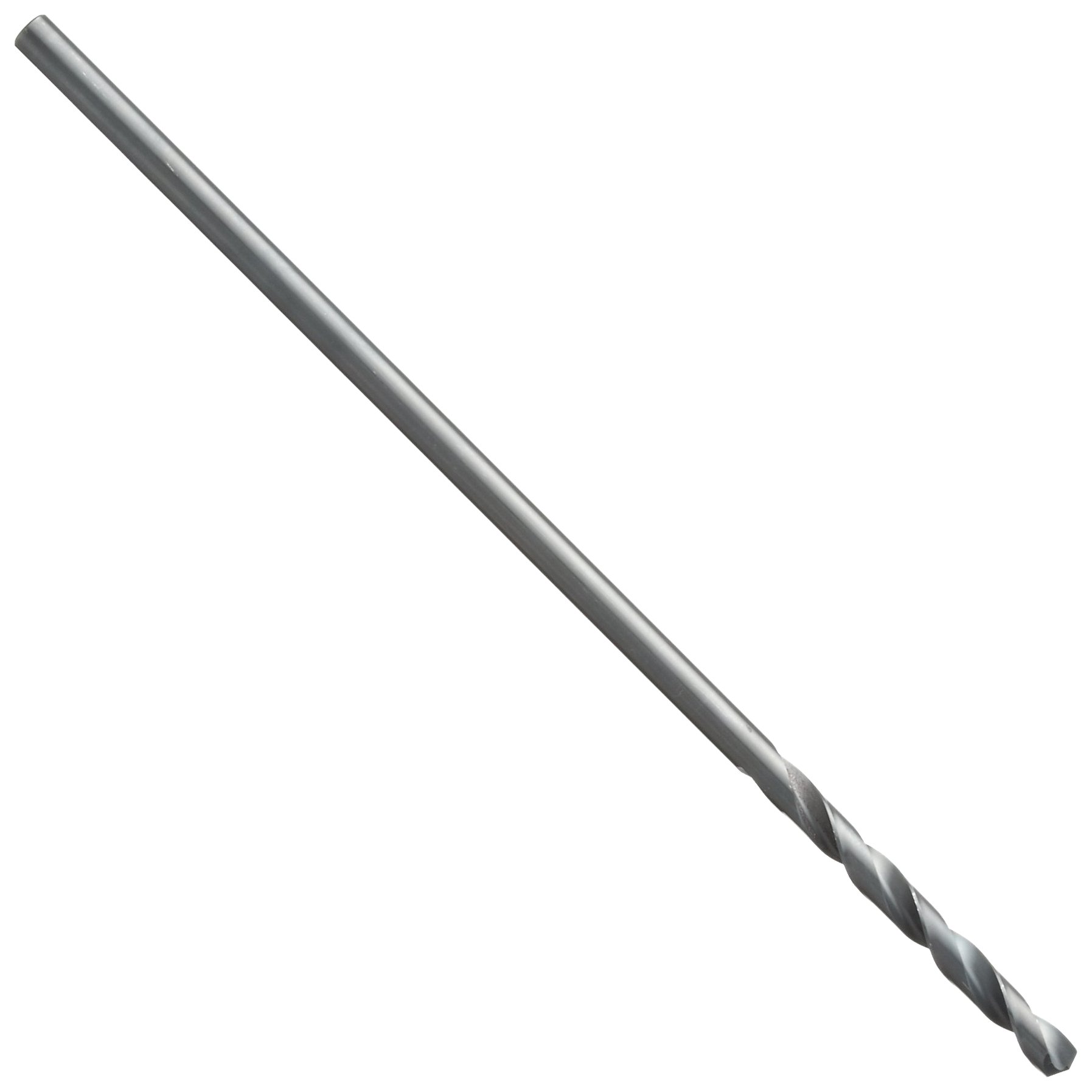 Precision Twist 500 12 High Speed Steel Extra-Long Drill Bit, Black Oxide Finish, Round Shank, Spiral Flute, 135 Degree Point Angle, 1/4" (Pack of 6)