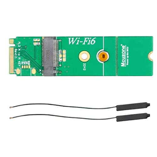 CBHIOARPD M.2 M Key NVME SSD to A Key WiFi6 AX200 AX210 MT7921K nanoPi R5S CM4 raspberryPi (R5S 2.9H-ANT)