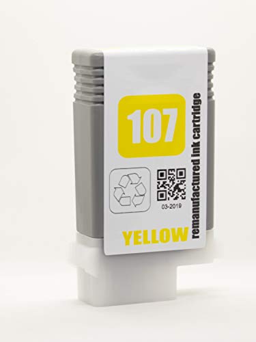 XL-Ink Compatible for Canon PFI-107/PFI107 6-Pack (2X Matt Black, Black, Cyan, Magenta, Yellow)