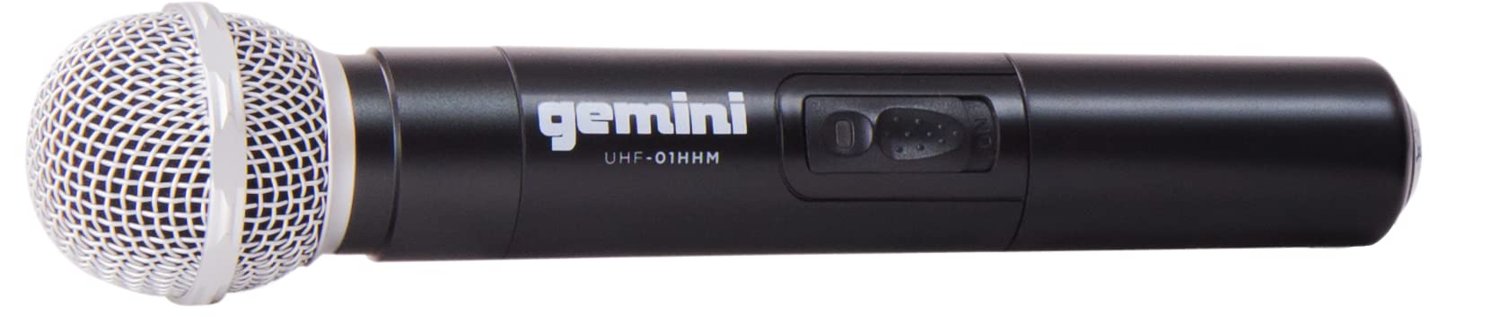 Gemini UHF-01M F1 Handheld Wireless Microphone System - Channel 1 - Professional Karaoke, DJ, and Podcast Mic