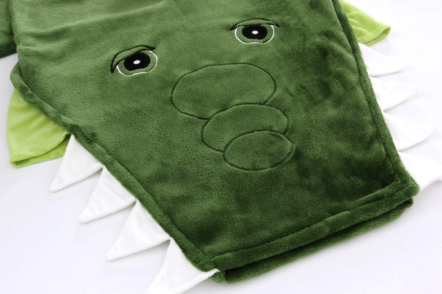 Crocodile Animal Tail Blanket, Soft Flannel Fleece Snuggle Blanket Sleeping Bag for Kids Teen Boys Girls