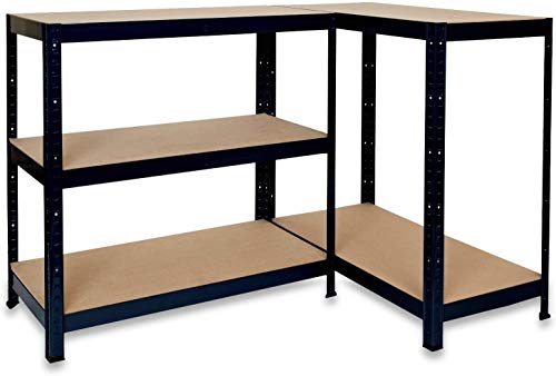YINF 5-Tier Metal Shelving Unit Adjustable Garage Storage Utility Rack Heavy Duty Shelves Organization Multipurpose Shelf Warehouse Basement Kitchen Living Room 27.5" L x 11.8" W x 59" H, 1 Pack
