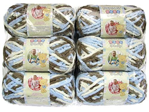 BERNAT Baby Blanket Yarn, 3.5oz, 6-PACK (Little Cosmos)