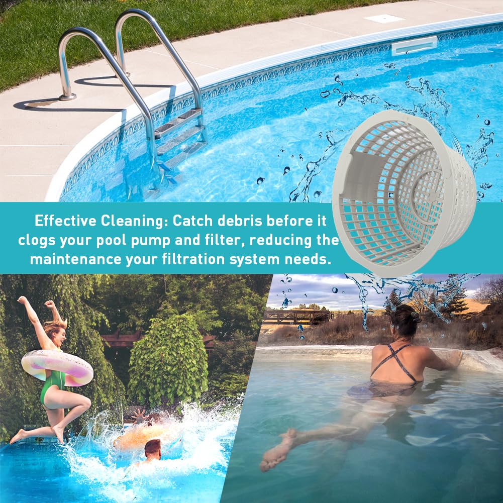 CALIDAKA Skimmers Pool Replacement Skimmer Basket, Fits Most Above Ground Wall Skimmers Pool Supplies Skimmers Basket, Skimmer Basket Random Color (Without Handle)