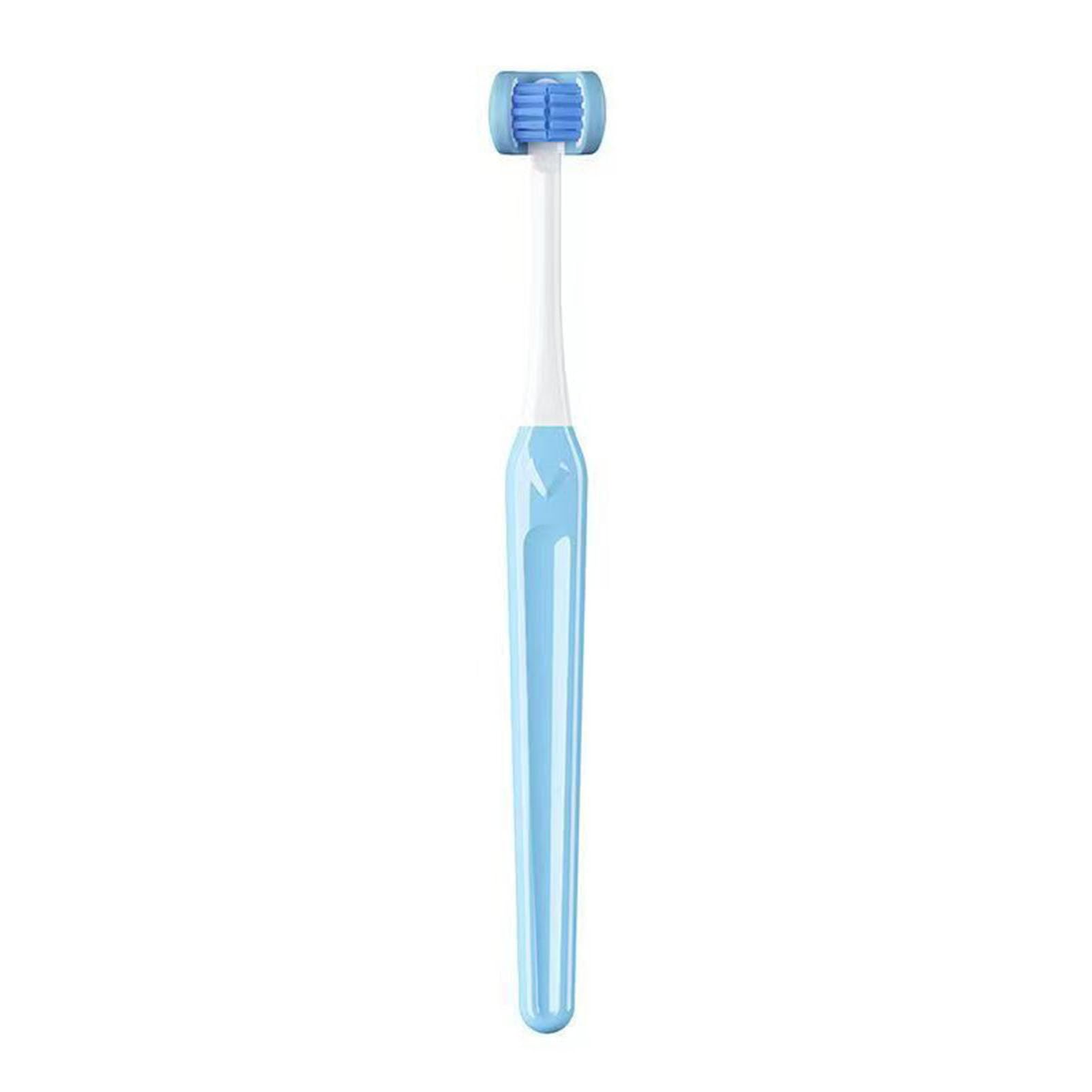 Cat Teeth Care Products Pet Toothbrush Dental Cleaning Kit for Cats Dogs Ultra-soft Bristles Oral Tool to Prevent Plaque Tartar Blue