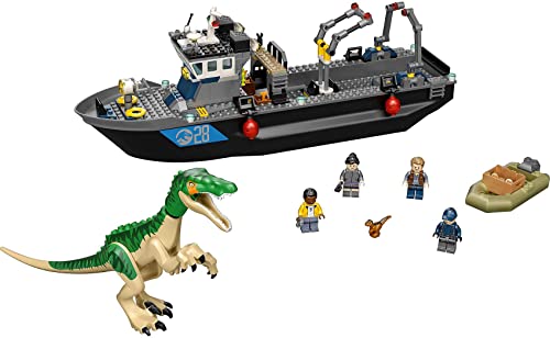 LEGO® Jurassic World Baryonyx Dinosaur Boat Escape 76942 Building Kit; Cool Toy Playset for Creative Kids
