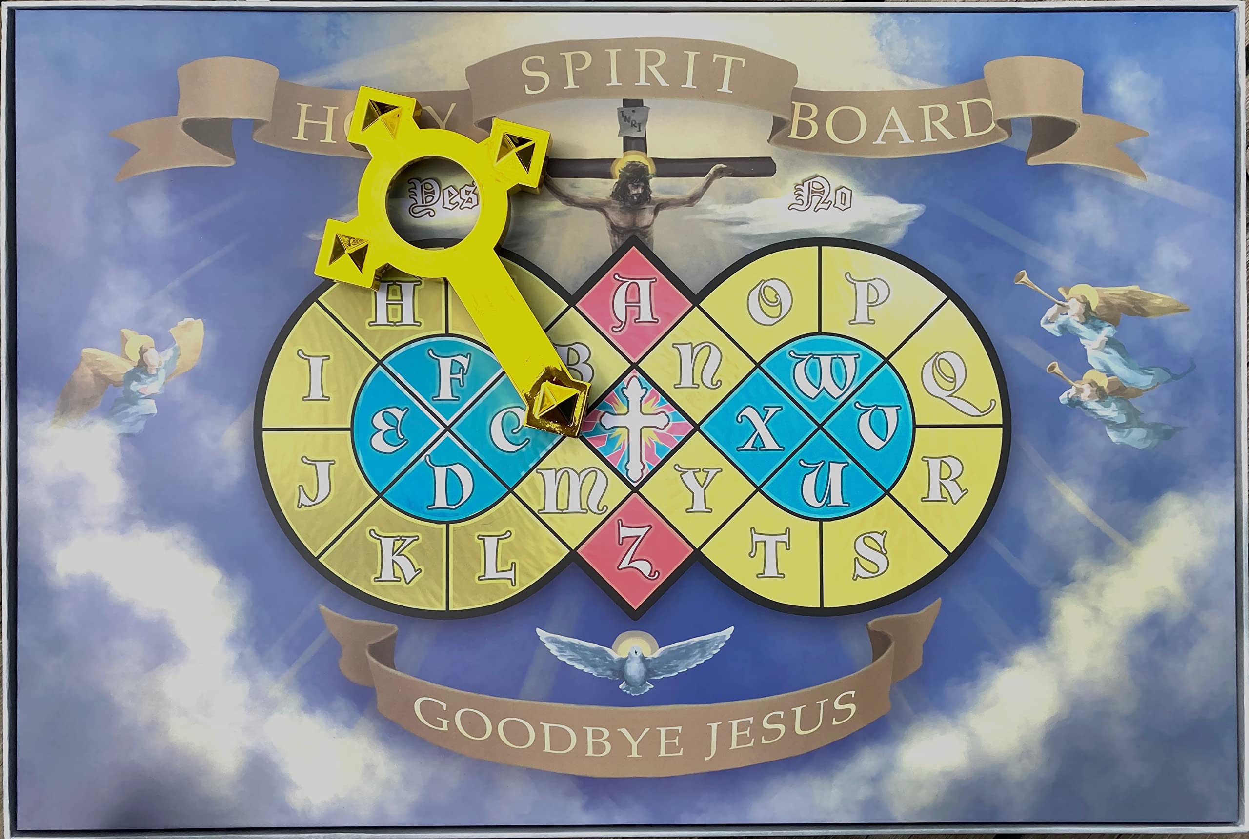 The Holy Spirit Board by Holy Spirit Games - Christian Religious Talking Board for Seance with Planchette