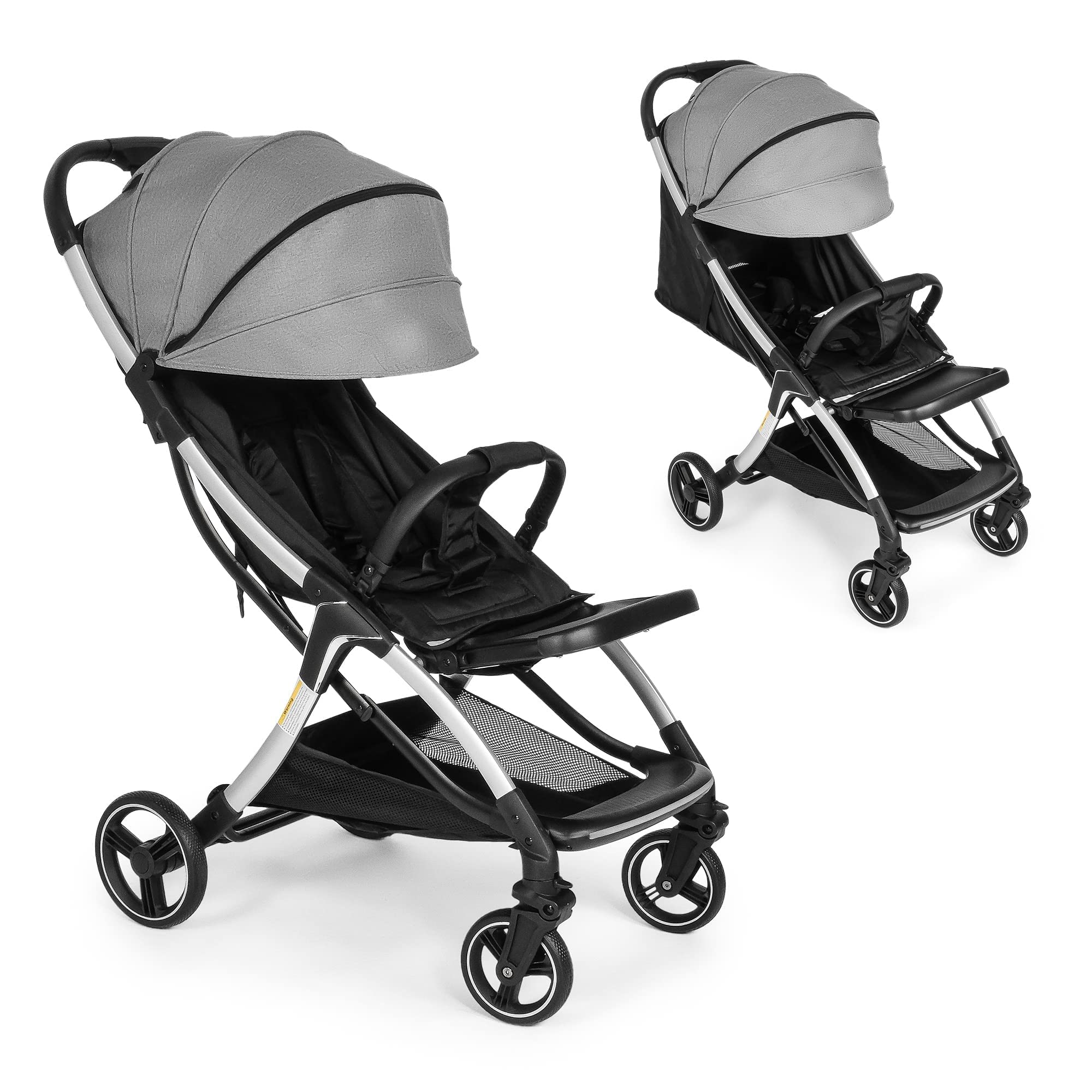 COLOR TREE Lightweight Stroller Foldable Compact Travel Stroller for Airplane with One-Hand Fold Pushchair Adjustable Canopy & Reclining Backrest for Babies Toddlers