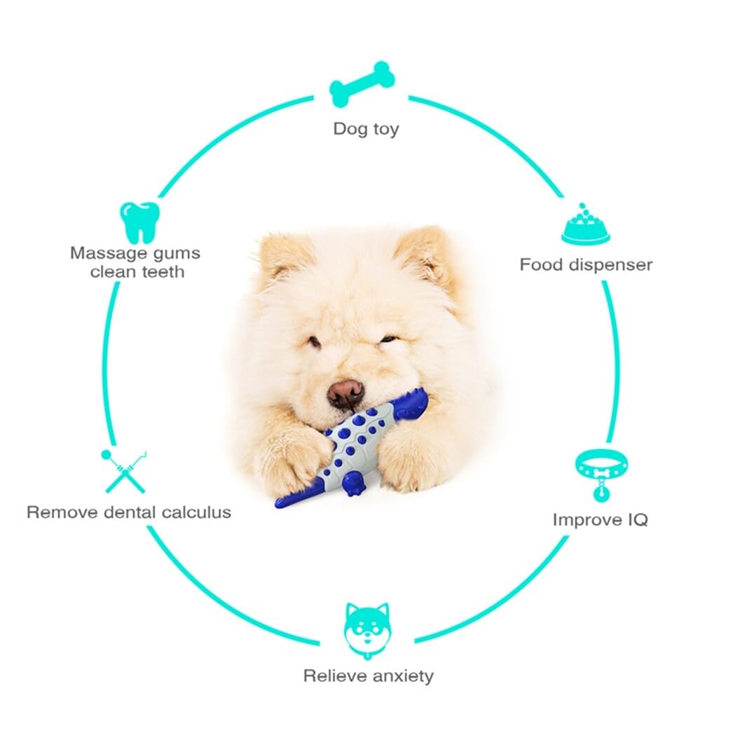 Cute Durable Interactive Pet Molar Training Toothbrush Toy for Puppies - Chew Tough Portable Funny Dog Dental
