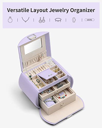 Vlando Princess Style Jewelry Box from Netherlands Design Team, Fabulous Girls Gift (Lavender)
