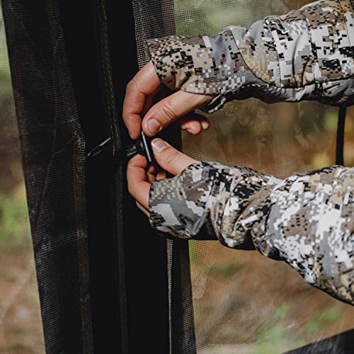 Barronett Blinds RA200BW Radar Pop Up Portable Blind, Bloodtrail Backwoods Camo