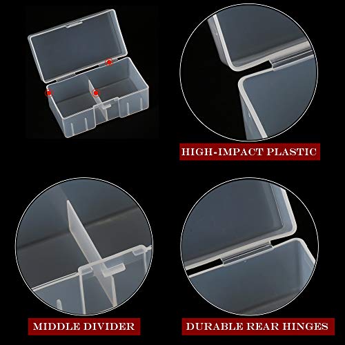 Whizzotech 9 Volt Battery Storage Case Holder Organizer Box Container for 9V Battery (Pack of 1)