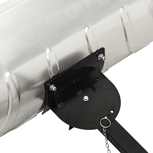 Canditree Manuel Snow Plow, Heavy Duty Wheeled Snow Shovel for Driveway or Pavement Clearing