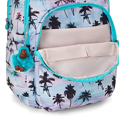 Kipling Women's Seoul Extra Large 17β Laptop Backpack, Durable, Roomy with Padded Shoulder Straps, School Bag, Shadow Palm PRT, 34.5''L x 45''H x 23''D