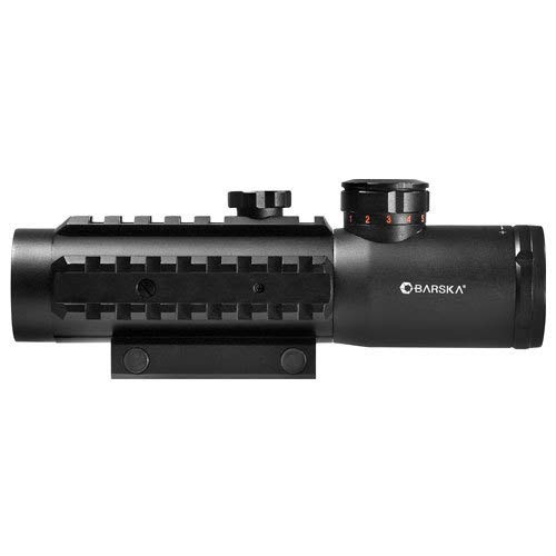 Barska AC11544 Multi-Rail 4x30 Electro Sight with Illuminated Mil-Dot Reticle and Mount