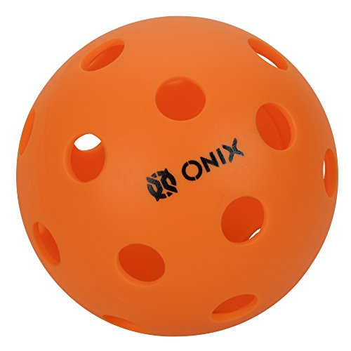 Onix Pure 3 Indoor Pickleball Balls - (1-Pack 3 balls, Orange)