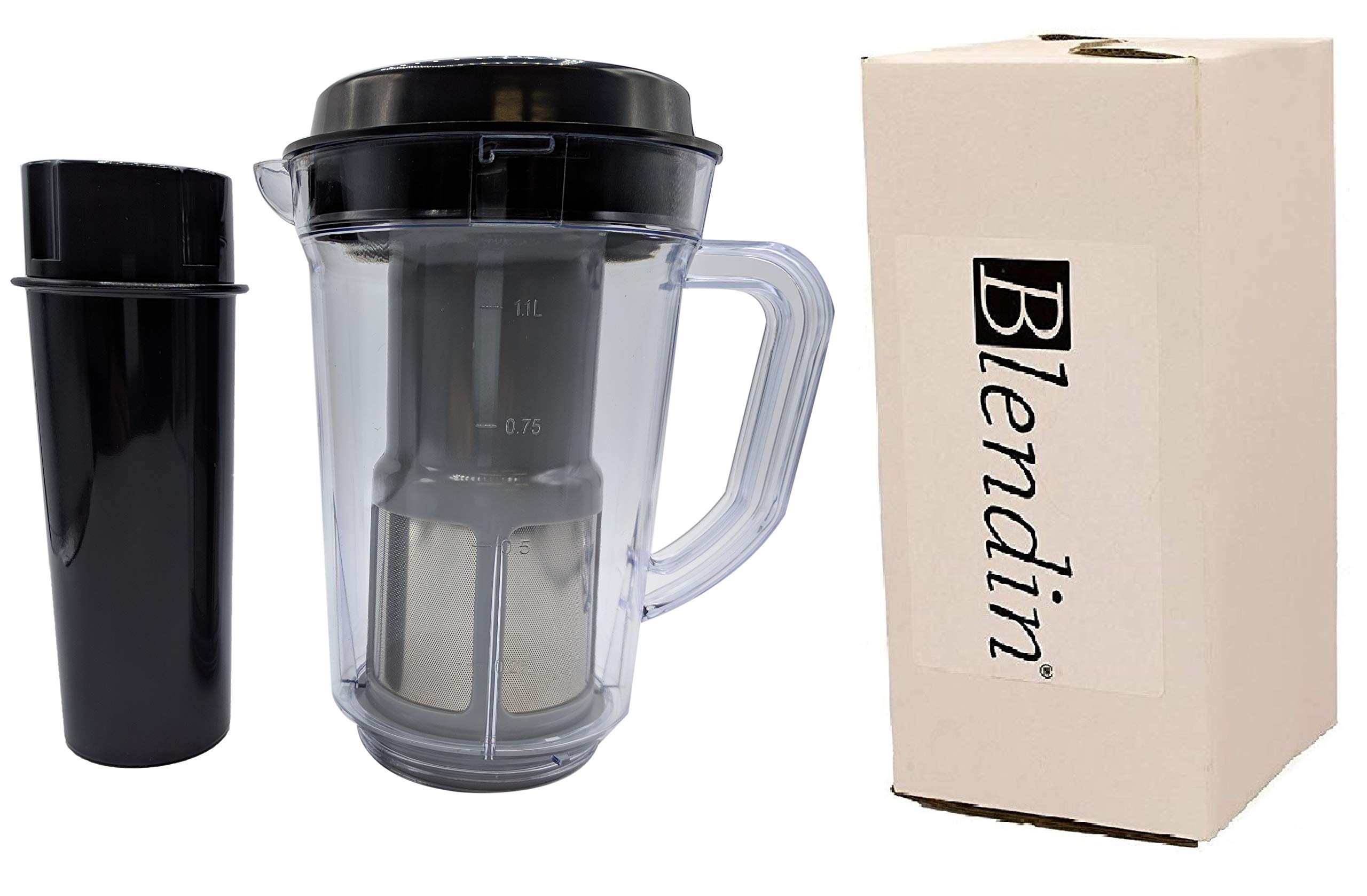 Blendin Replacement Fruit and Vegetable Juicer Attachment Pitcher Jar, Compatible with Magic Bullet Blender MB-1001, MB-1001B, MBR-1101, MBR-1701, MBR-1702, MBR-0301 Blender