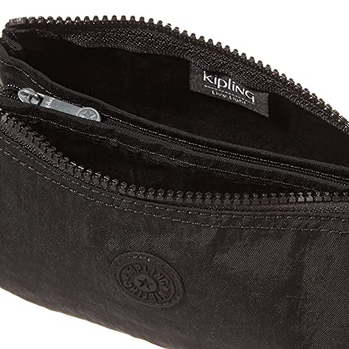 Kipling womens Women’s Creativity Large Pouch, Versatile Cosmetics Kit, Lightweight Nylon Travel Organizer Pouch, Black Noir, Large US