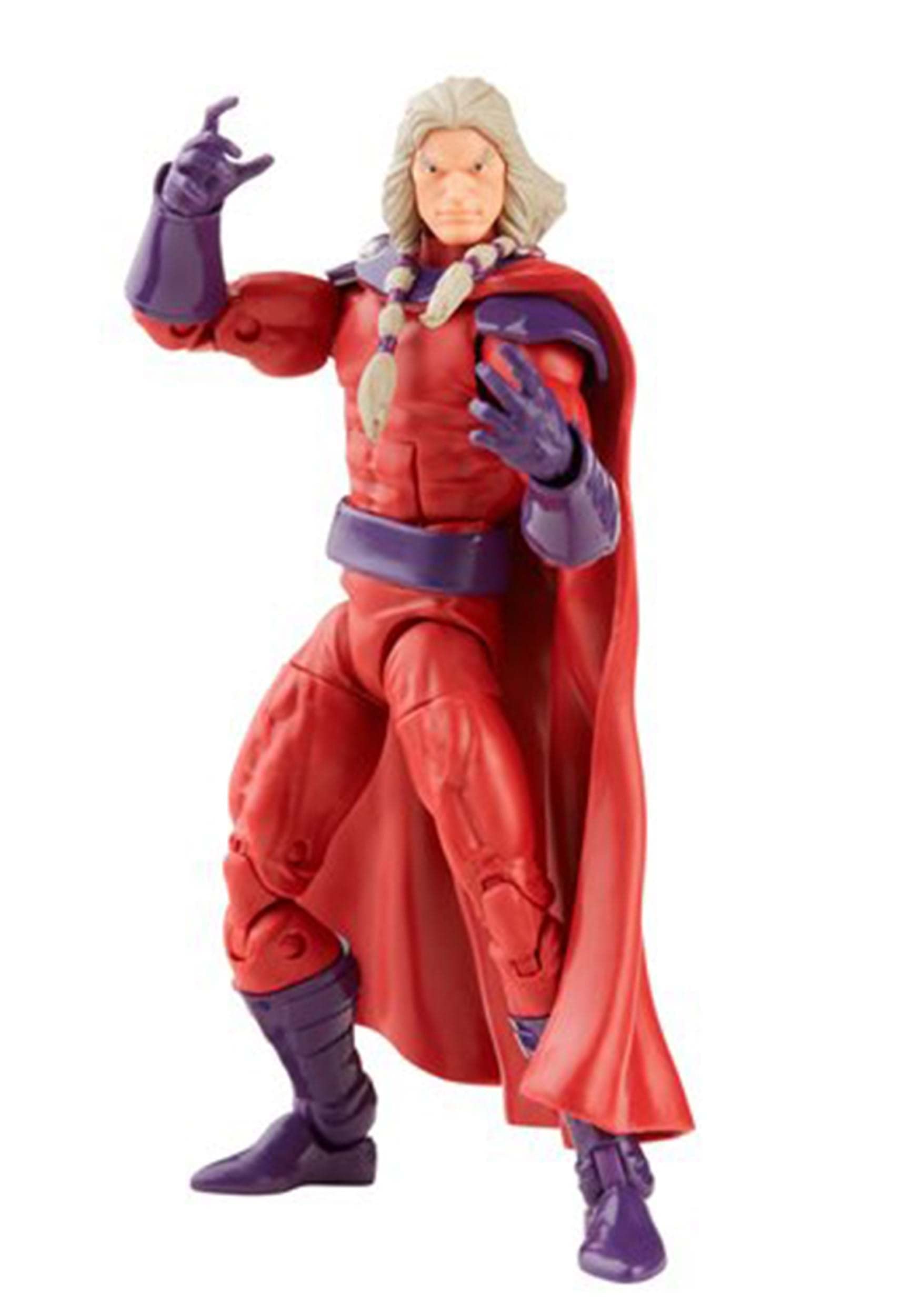 Marvel Legends Series 6-inch Scale Action Figure Toy Magneto, Premium Design, 1 Figure, and 5 Accessories , Red