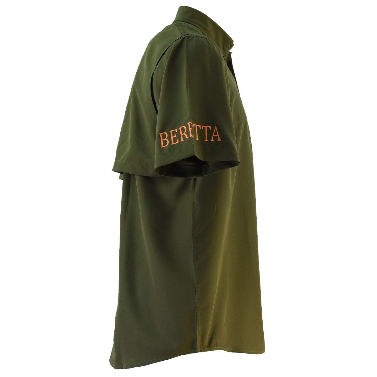 Beretta Men's Breathable Hunting Sun Protection Short Sleeve Buzzi Shooting Shirt, Green, Large