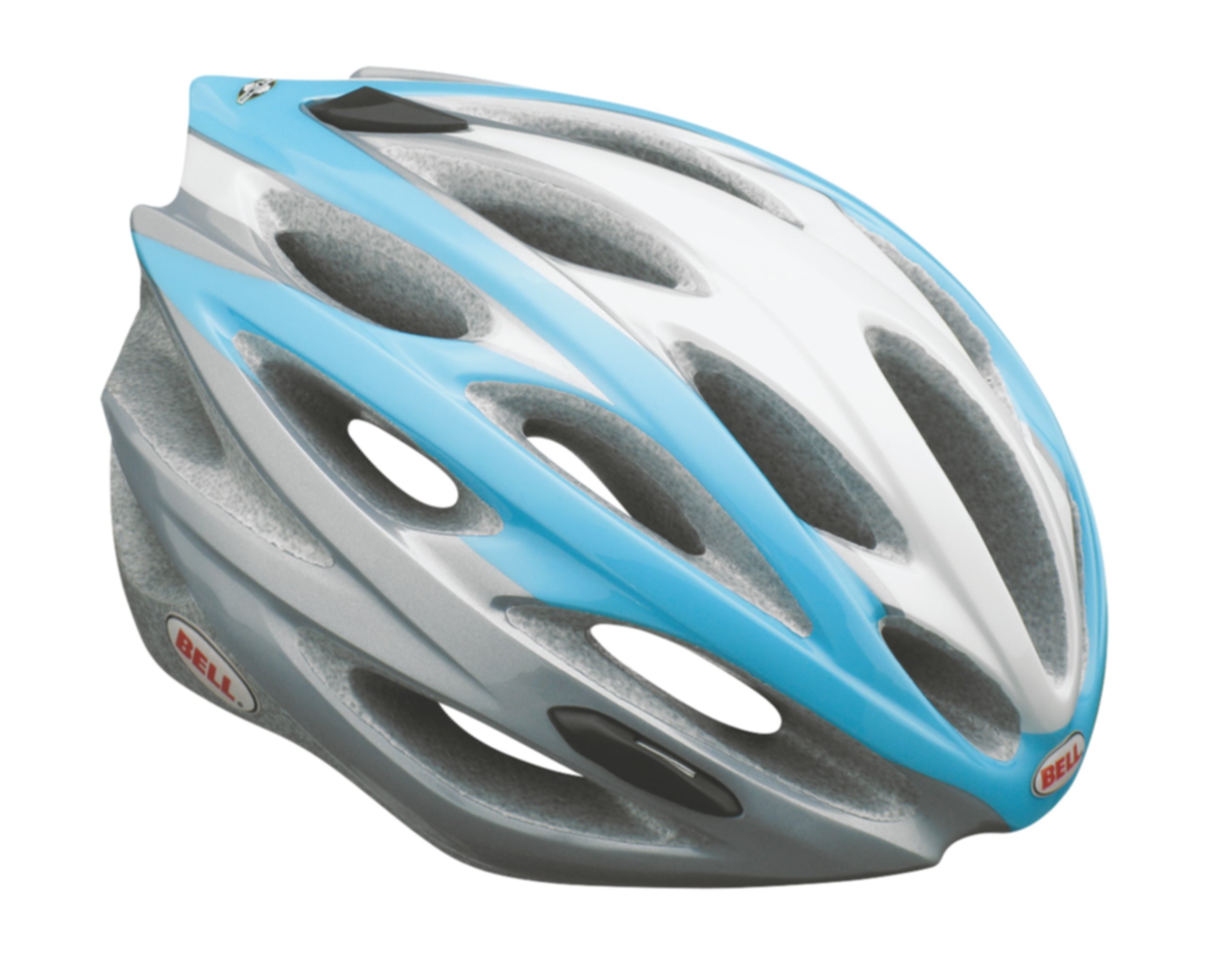 Bell Lumen Standard Issue Bike Helmet (Turquoise/Silver/White, Small)