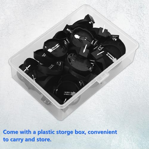 WMYCONGCONG 30 PCS CR2032 CR2025 Coin Button Cell Battery Holder Case, Black