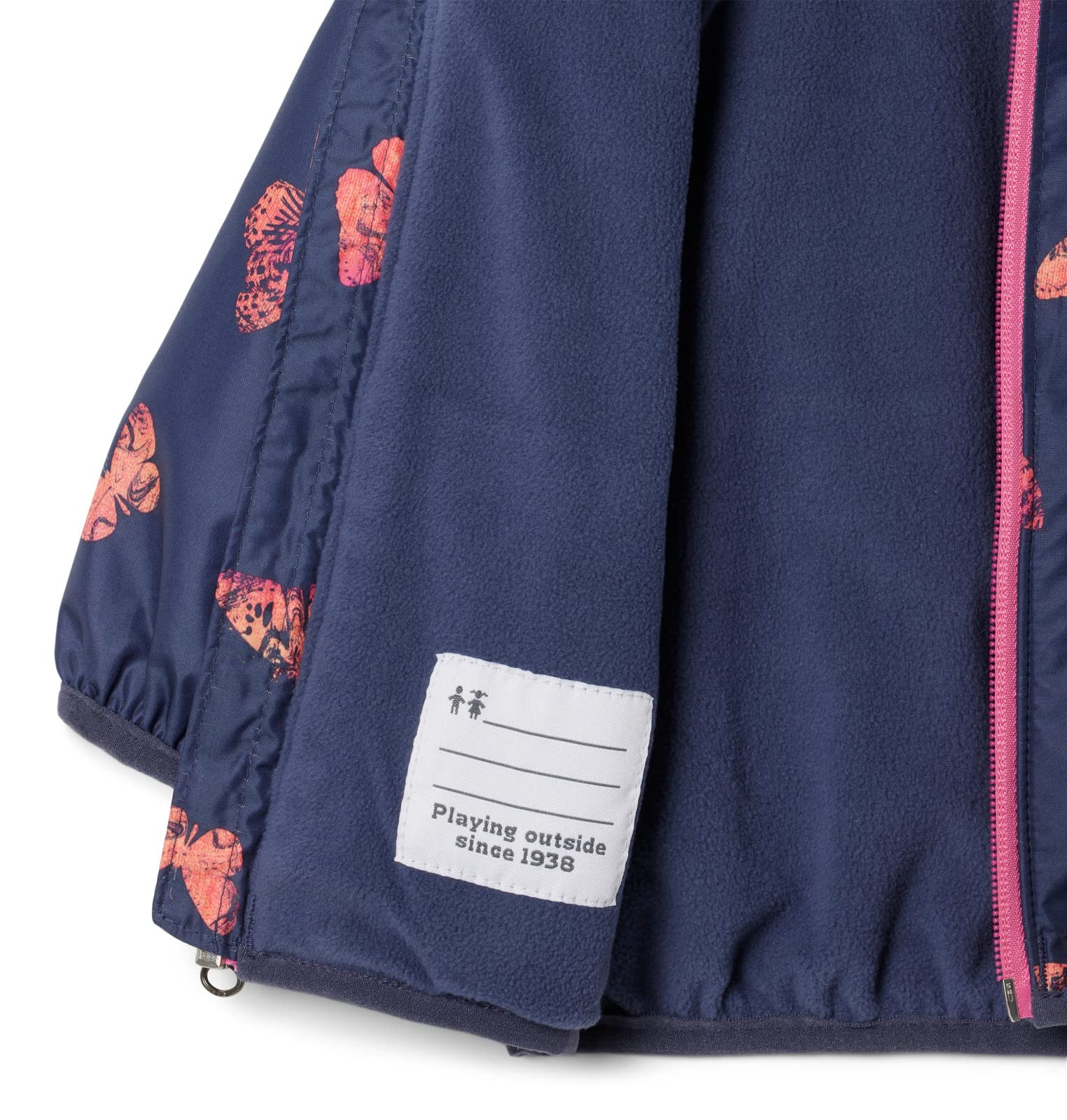 Columbia Baby Mini Pixel Grabber II Wind Jacket, Nocturnal Flutter Wonder, 3/6