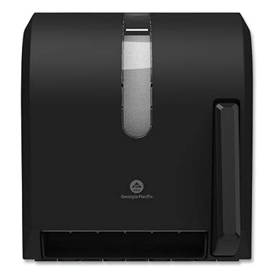 Georgia-Pacific Push Paddle Roll Paper Towel Dispenser by GP PRO, 54338A, Black