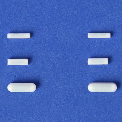 SP Bel-Art Spinbar Teflon Micro (Flea) Magnetic Stirring Bar; 8 x 3mm, White (F37119-0083)