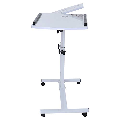 Household Computer Task Desk Office Table,Can Be Folded and Adjusted Angle,Adjustable Height,Removable,2 Separate Tabletop,Pen Holder(Ship from US!)