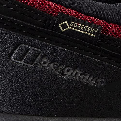 Berghaus Men's Explor FT Active GTX Tech Shoe Low Rise Hiking Boots, Multicolour Jet Black Haute Red Dr1, 13