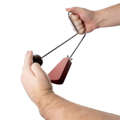 Basic Beat BBV12 Vibraslap - 10.5" Unique Percussion Instrument with Wooden Ball & Chamber - Organic Overtones for Classroom, Stage, Home - Signature "Jawbone" Sound Effect