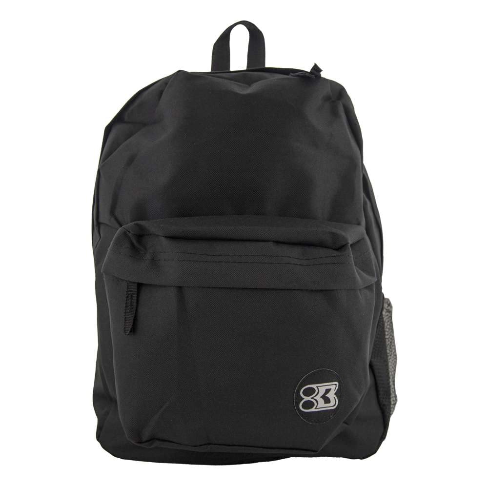 BAZIC School Backpack 17" Black, Lightweight School Bag Padded Back & Adjustable Strap for Students, Travel Bag Fit A4 Notebook, 12-Pack