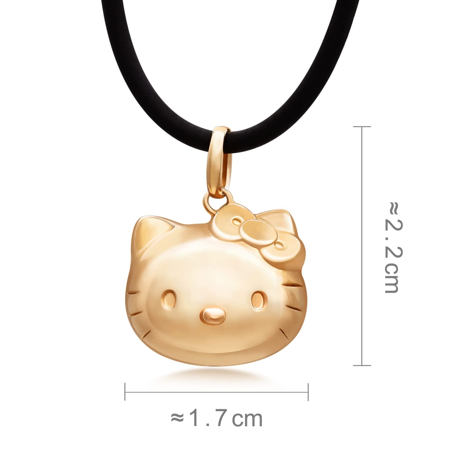 CHOW SANG SANG Sanrio 18K Rose Solid Gold Hello Kitty Pendant for Women 73822P