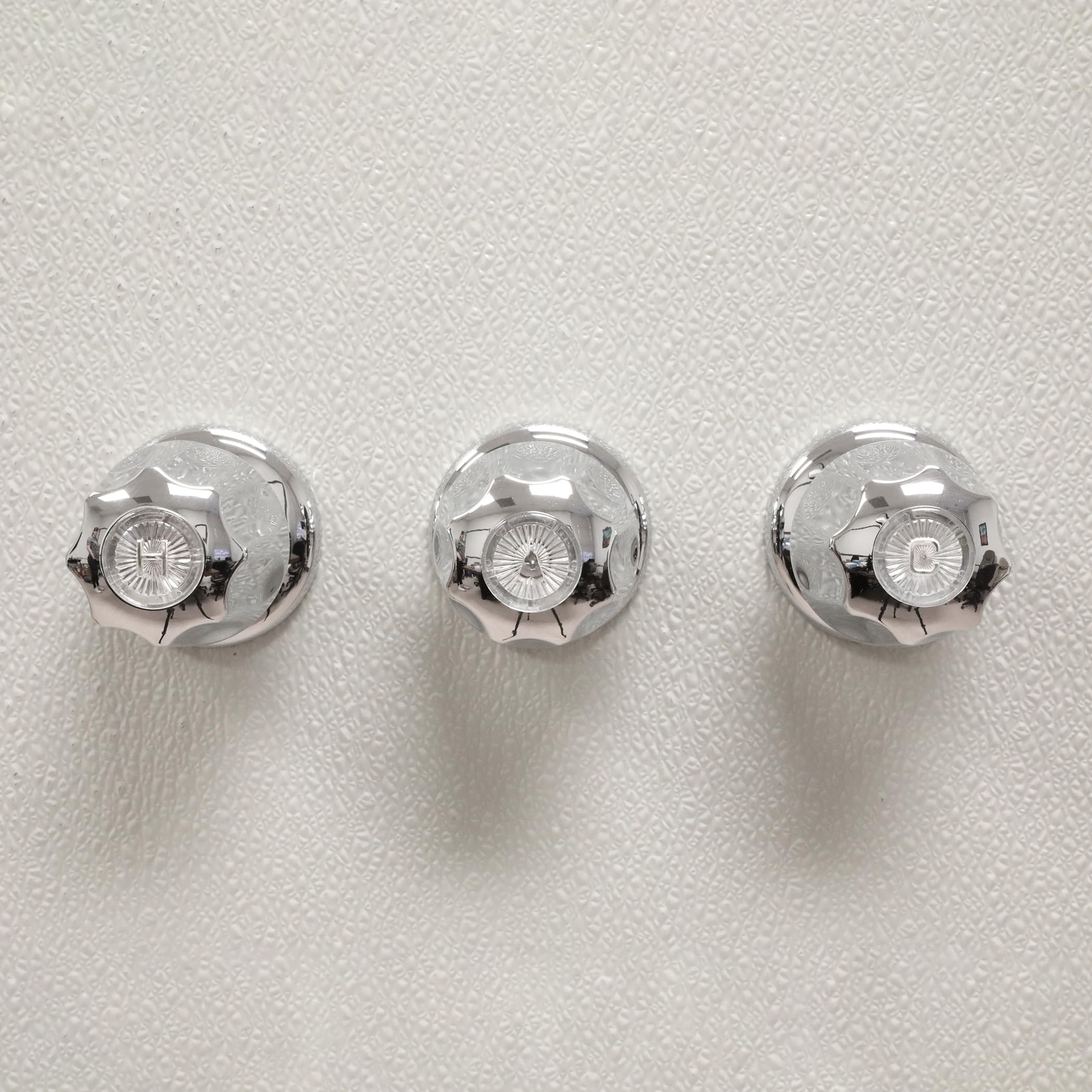 DANCO Bathtub and Shower 3-Handle Remodel/Rebuild Trim Kit for Gerber Faucets | Knob Handle | 11B-1H, 11B-1C, 11B-4D | Chrome (39617)