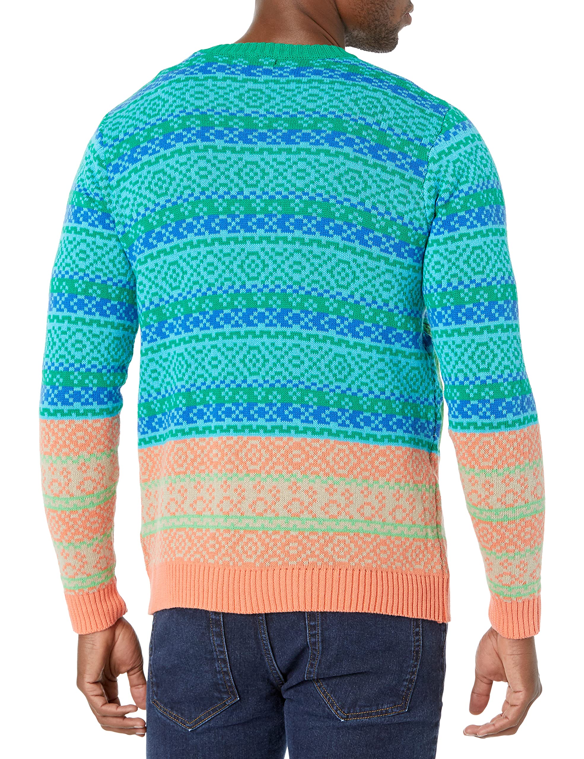 Blizzard Bay Mens Men's Ugly Christmas Sea Creatures Sweater, Beige, X-Large US