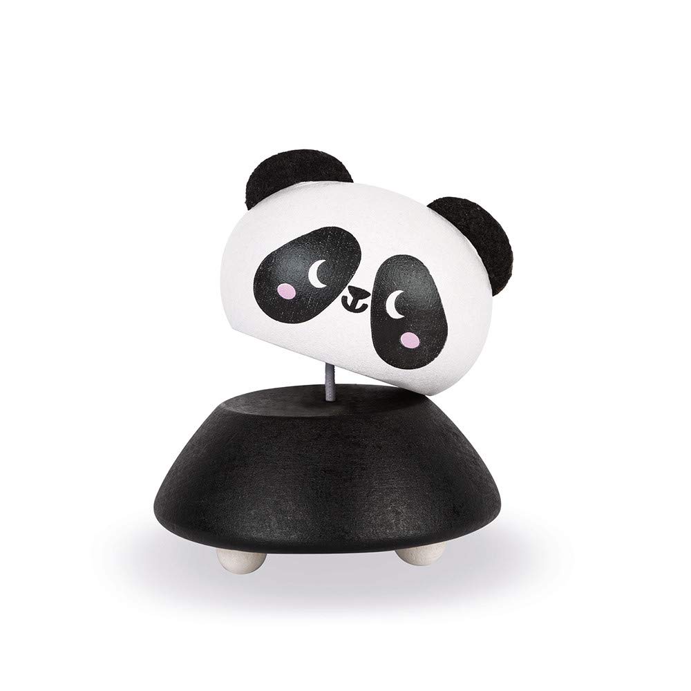 Janod Wood Panda Stacker & Roly-Poly Rocker β Ages 12+ Months - J08188