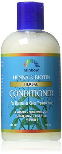 Rainbow Research Henna & Biotin Herbal Conditioner for Normal or Color Treated Hair - 8 Oz