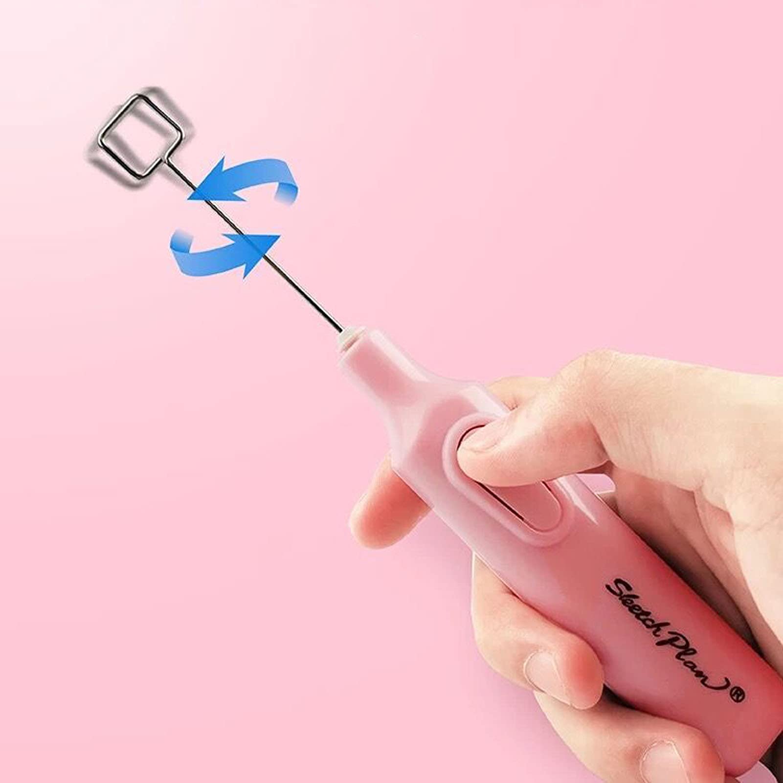 bc Epoxy Resin Stirrer for Crafts Tumbler, Replaceable Electric Tumbler Mixer, Hand held Battery Operated Epoxy Mixing Stick Apply to Making DIY Glitter Tumbler Cups, Two Replacement Mixing Head