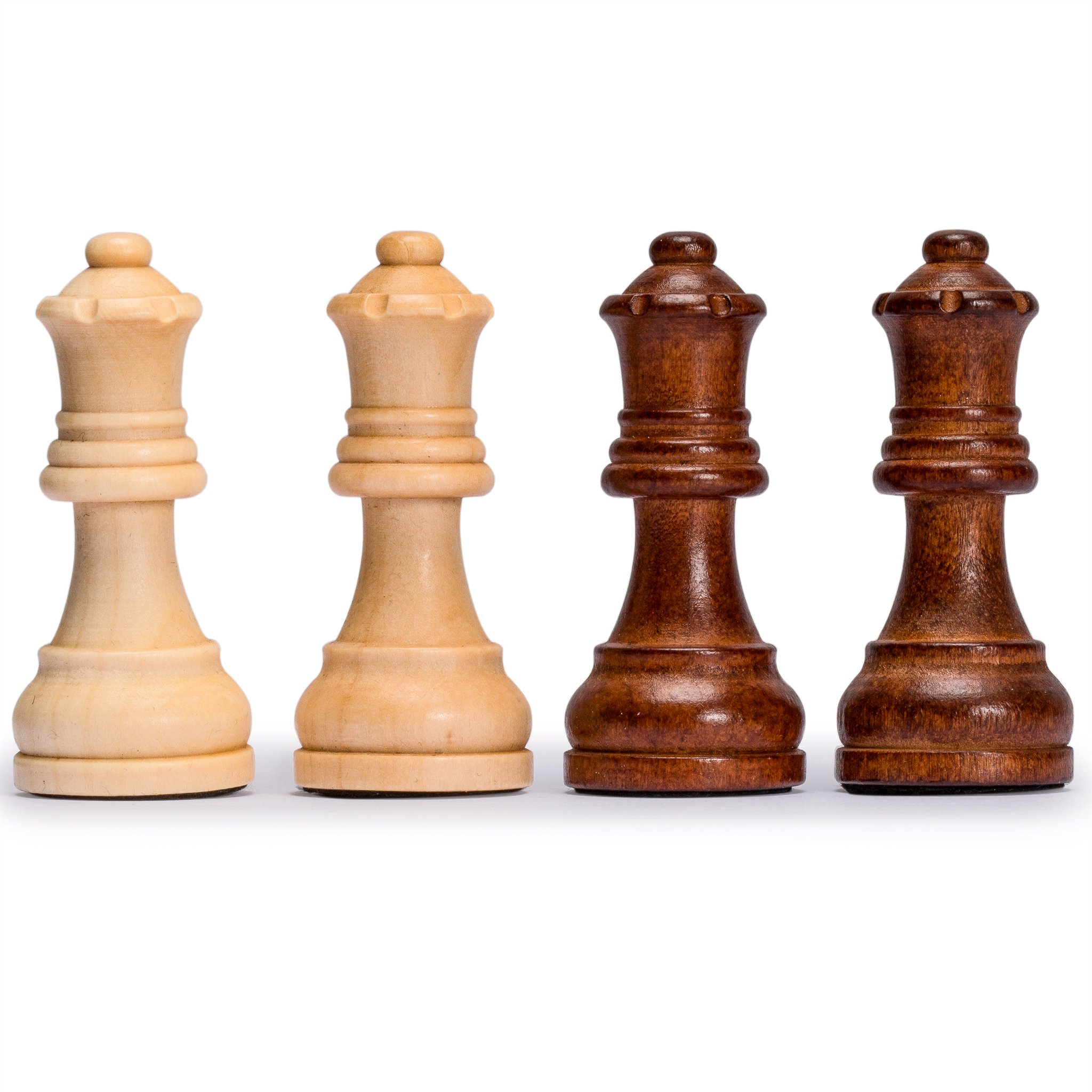 Husaria Staunton Tournament No. 4 Chessmen with 2 Extra Queens and Wooden Box, 3-inch Kings