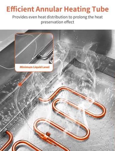 LIANQIAN Replacement Heat Element for Commercial Steam Table Immersion Element Stainless Steel for Food Warmer